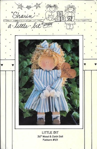 Sharin'-a-little-bit #101 "Little Bit" - 30" Wood & Cloth Doll | eBay