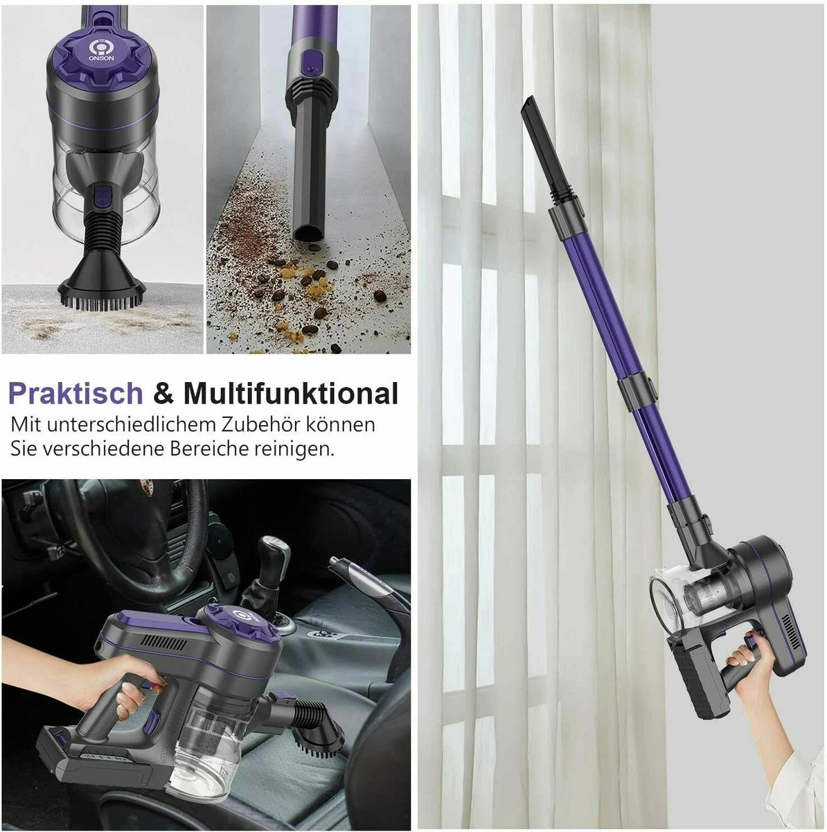 Schnabel Meisterschaft Atmosphäre onson akku staubsauger 20000pa Herde Spanne analysieren