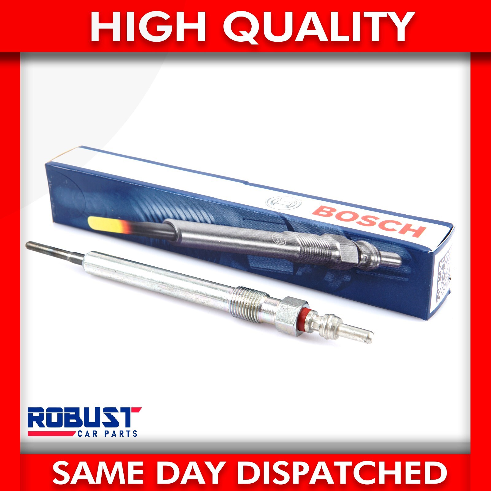 BOSCH GLOW PLUG FOR VW GOLF PASSAT POLO AUDI A3 A4 SEAT IBIZA LEON ...