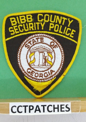 BIBB COUNTY, GEORGIA SECURITY POLICE SHOULDER PATCH GA | eBay