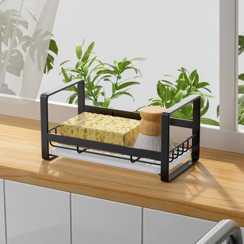 Stainless Steel Sink Rag Rack Stand Portable Kitchen Drain Rack Sponge ...