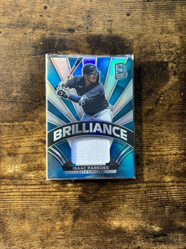 Isaac Paredes 2021 Panini Spectra Relic Baseball Card /50 Rays Tigers ...