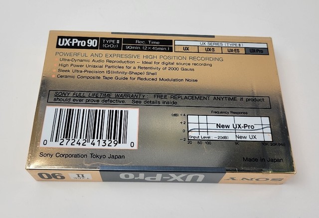 2 Sony Ux-pro 90 Minute Type II High Bias Cassette Tapes Cro2 for sale ...