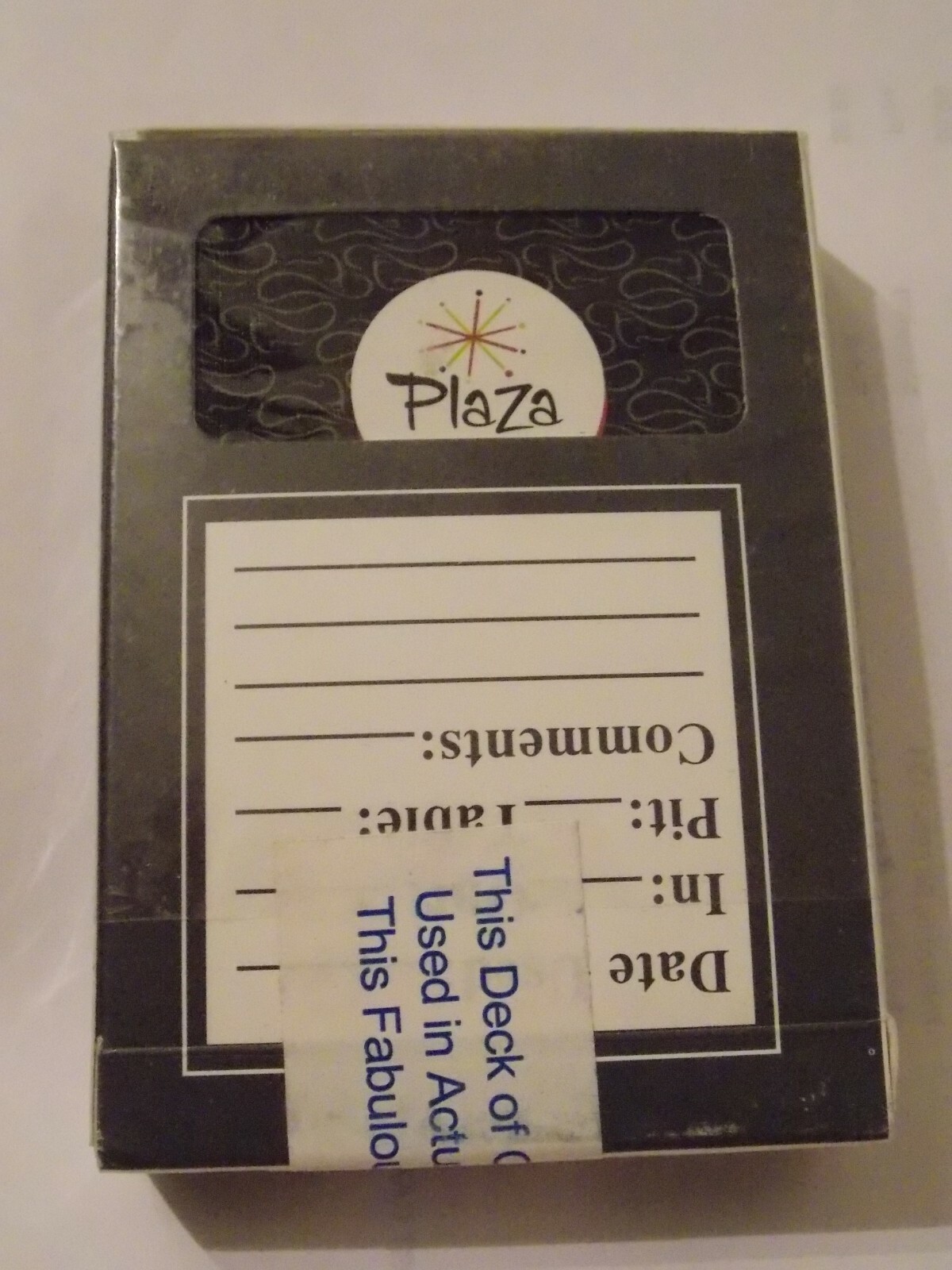 PLAZA Hotel Casino Las Vegas Deck of PLAYING CARDS NEVADA Fremont St ...