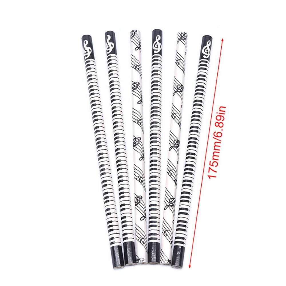 Crafts Musical Note Pattern Graphite Wooden Pencil 2B Pencil Writing ...