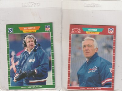 2- 1989 PRO SET PARCELLS/LEVY NM/MT INV 6,331 | eBay