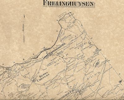 Marksboro Johnsonburg Frelinghuysen Hardwick NJ 1874 Maps with ...