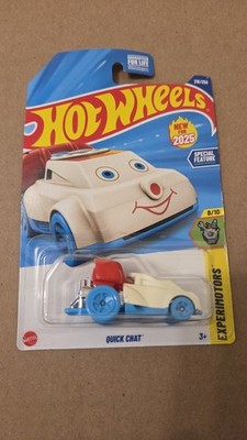 Hot Wheels Case L 2025 Quick Chat Experimotors Series 9/10 White Play ...