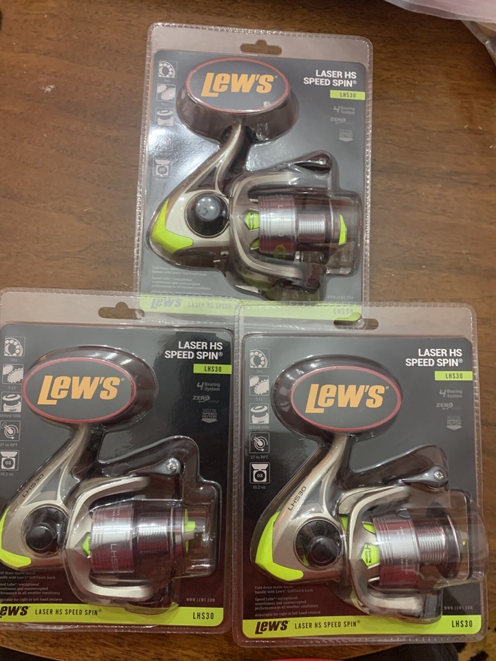(3 Reel Lot) Lew’s Laser Speed Spin Spinning Reels LHS30 High Speed | eBay