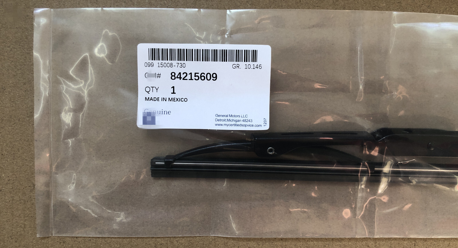 GENUINE NEW REAR WINDSHIELD WIPER BLADE FOR 2010-2023 CADILLAC XT4 XT5 ...