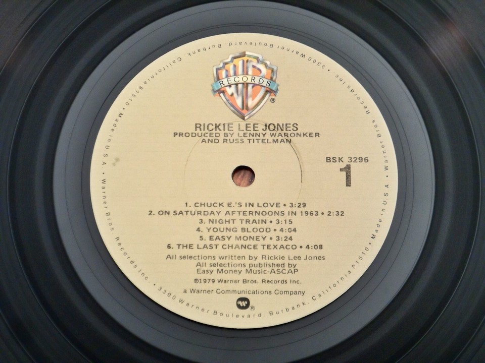 Rickie Lee Jones S/T Debut ♫ 1979 Warner Bros. Records Original Vinyl ...