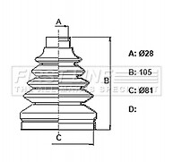 First Line FCB6377 CV Boot Kit for sale online | eBay