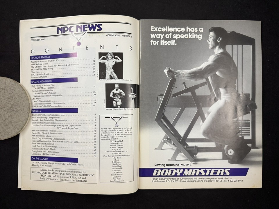 NPC News Magazine National Physique Committee 1987 Bodybuilding ...