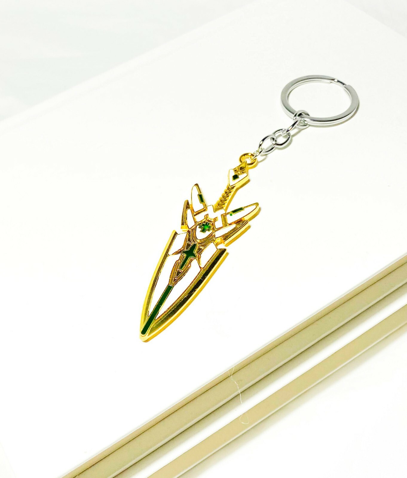 Xenoblade Chronicles MONADO Keychain MYTHRA Gold Sword Ring Model ...