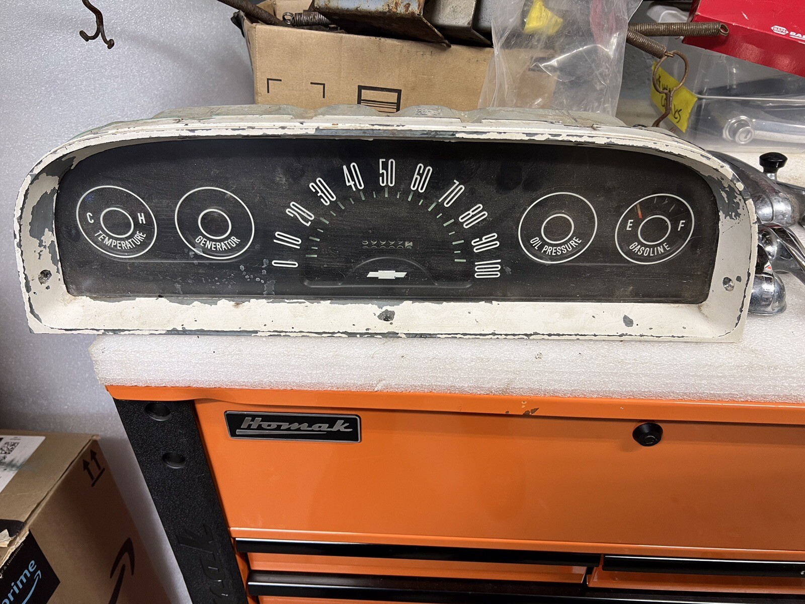 1960 1961 Chevrolet Apache Truck Instrument Cluster Speedometer 1962 ...