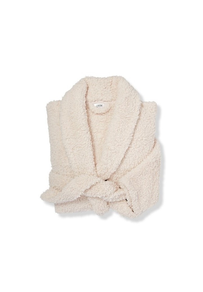 NEW 2023 Ulta Beauty Women's Cream Plush Robe Size 1X/2X | eBay