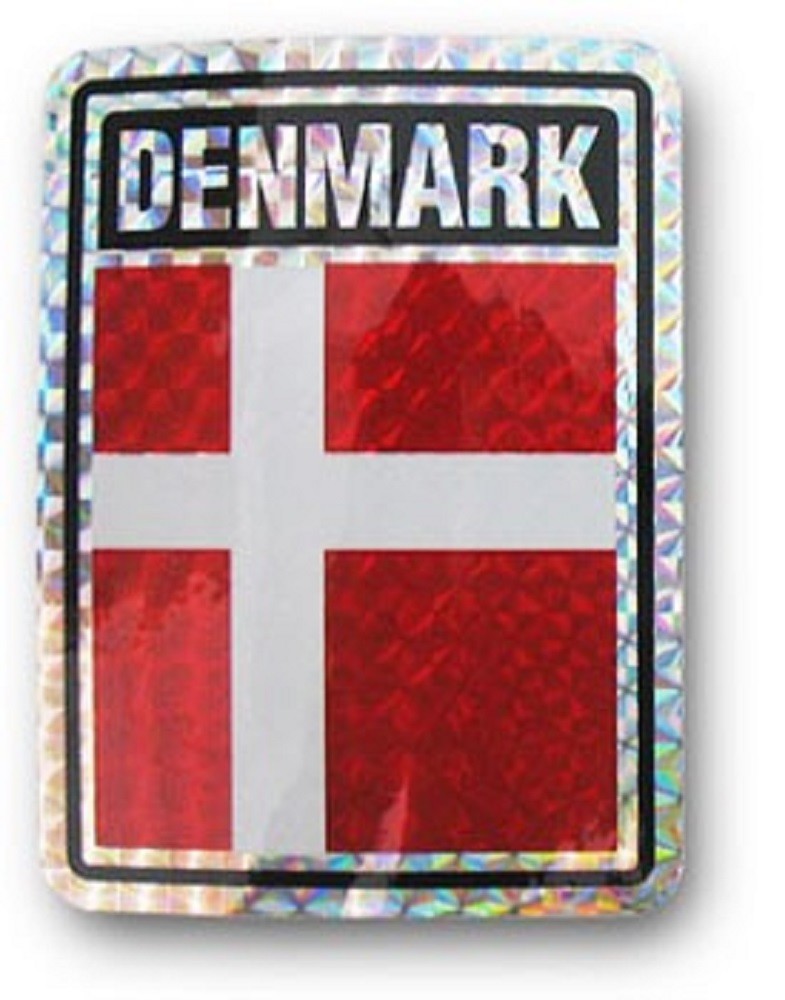 Denmark Country Flag Reflective Decal Bumper Sticker | eBay