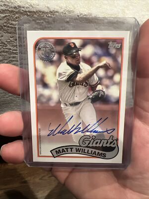 2024 Topps Series 1 MATT WILLIAMS 1989 TOPPS AUTO GIANTS 89BA-MWA | eBay
