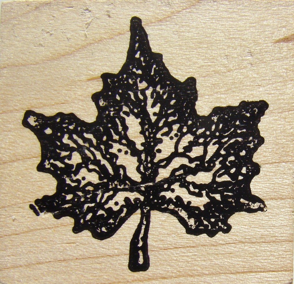 MAPLE LEAF Rubber Stamp CCA760 CC Rubber Stamps Brand NEW! leaves ...