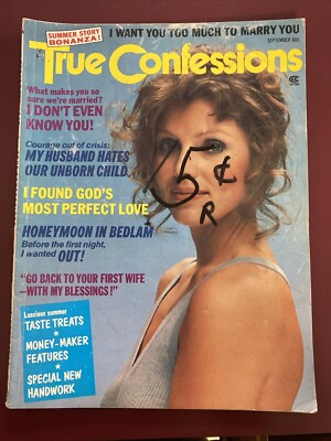 True Confessions Magazine September 1975 damaged | eBay