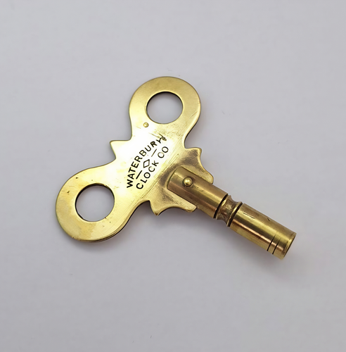 VINTAGE CLOCK WINDING KEY GRANDFATHER BRASS WATERBURY CLOCK CO | eBay