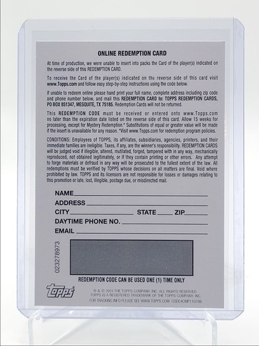 RHETT LOWDER 2025 TOPPS SERIES 1 FLAGSHIP REAL ONE AUTOGRAPH AUTO Q3969 ...