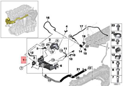 Genuine BMW E70N E71 E90N E91N F02 F07 EGR Exhaust Gas Cooler OEM ...