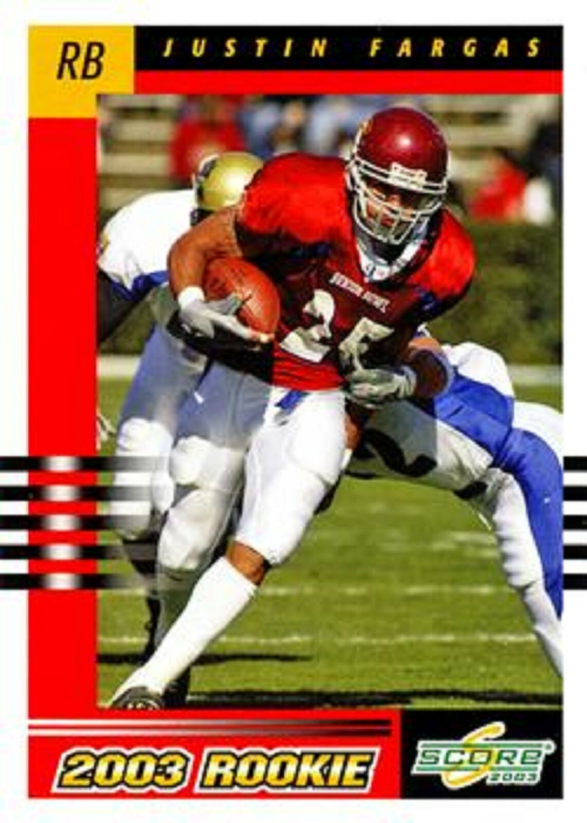 2003 Score #285 Justin Fargas RC USC Trojans Oakland Raiders | eBay