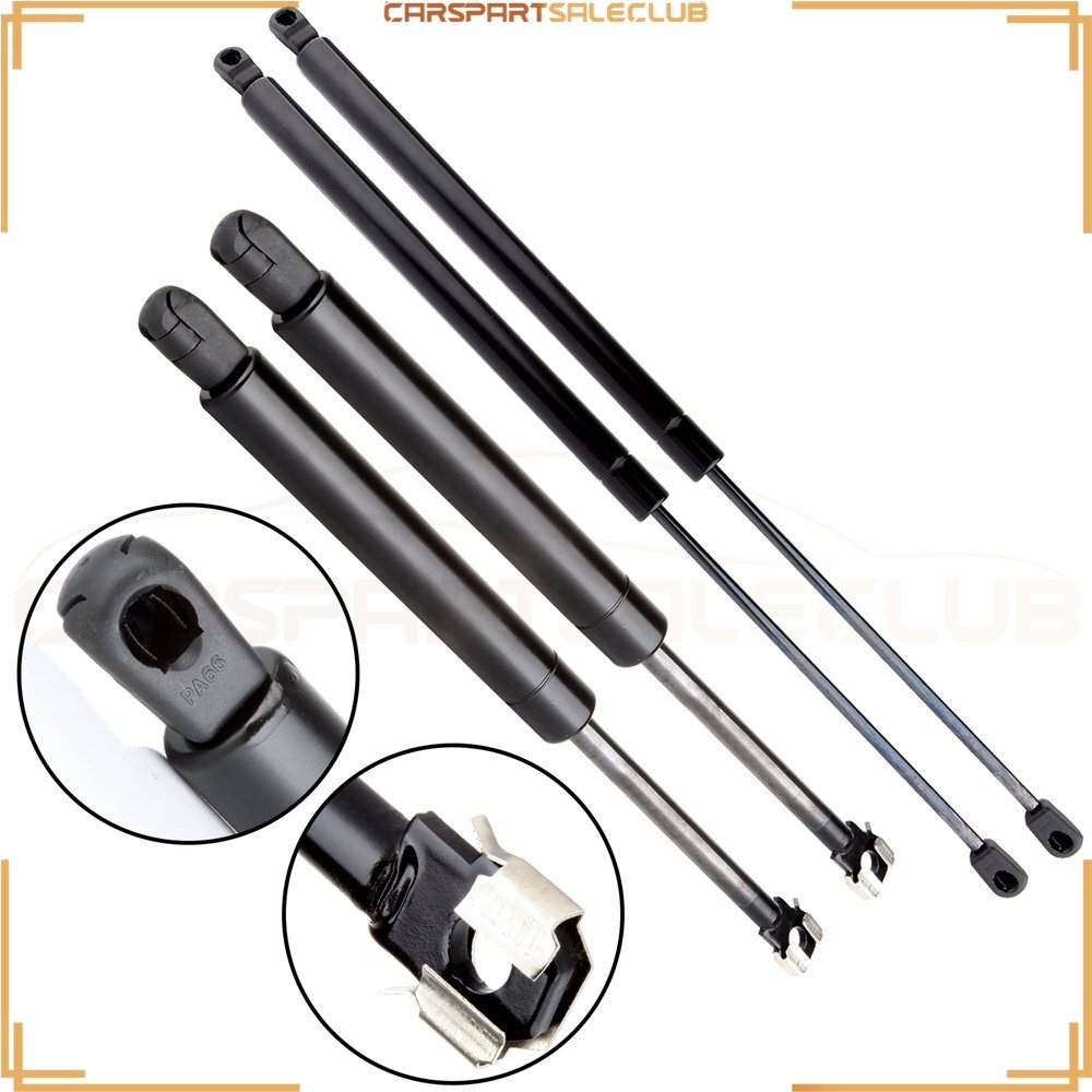 2 Pairs Front Hood & Rear Trunk Lift Supports Struts For 1992-2000 ...