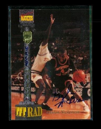 1994 SIGNATURE ROOKIES AUTOGRAPH Basketball Card LXVII GAYLON NICKERSON ...