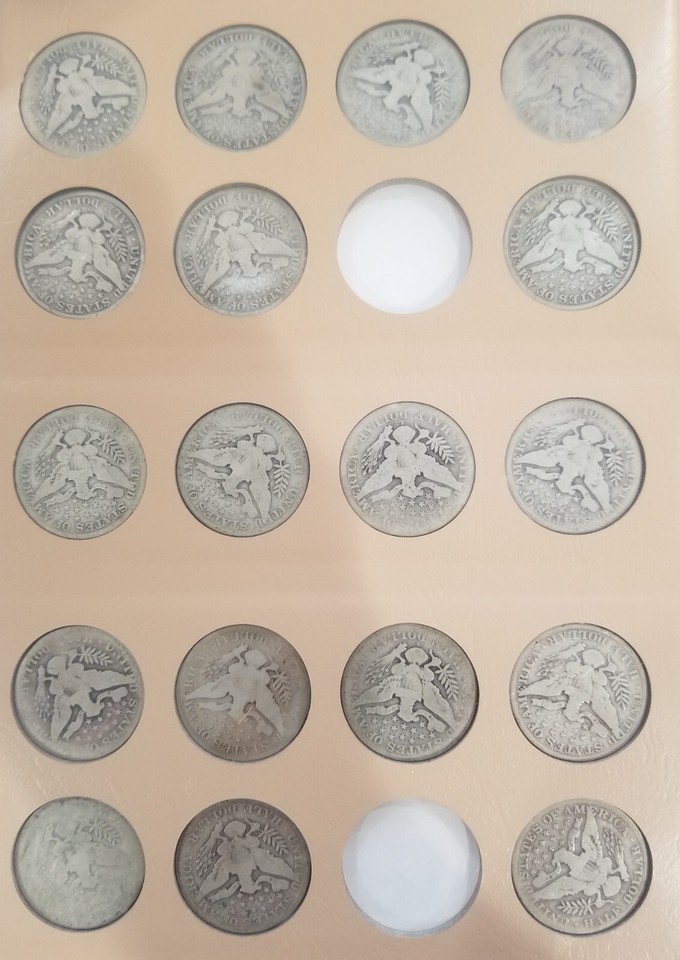 Barber Half Dollar complete 51 coin set Dansco. 98o,04s,06o,13,14,15p&s ...
