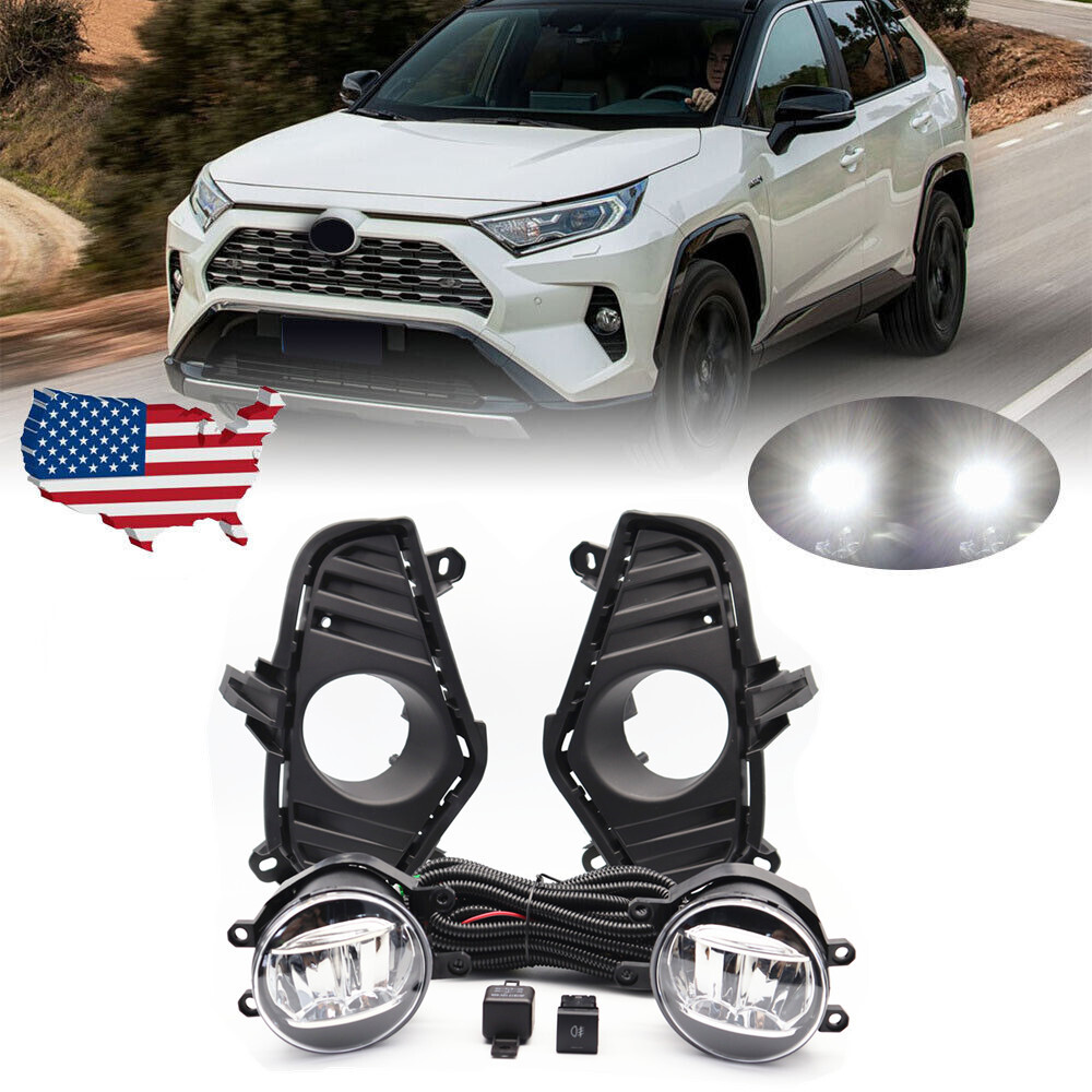 LED Fog Light Driving Lamp & Cover Wiring Assembly Kit For 2019-2022 ...