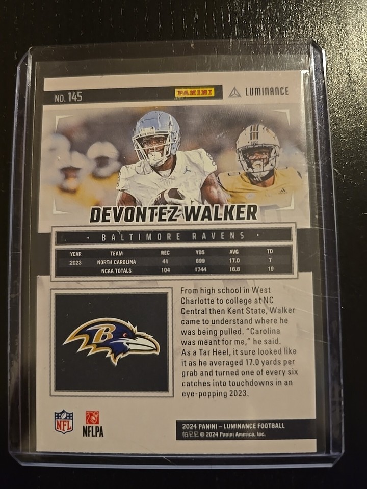 2024 Panini Luminance - Rookies #145 Devontez Walker (RC) | eBay