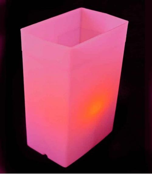 PINK LUMINARY ELECTRIC BOX LIGHT SET - 1 SINGLE - OCTOBER / WINTER ...