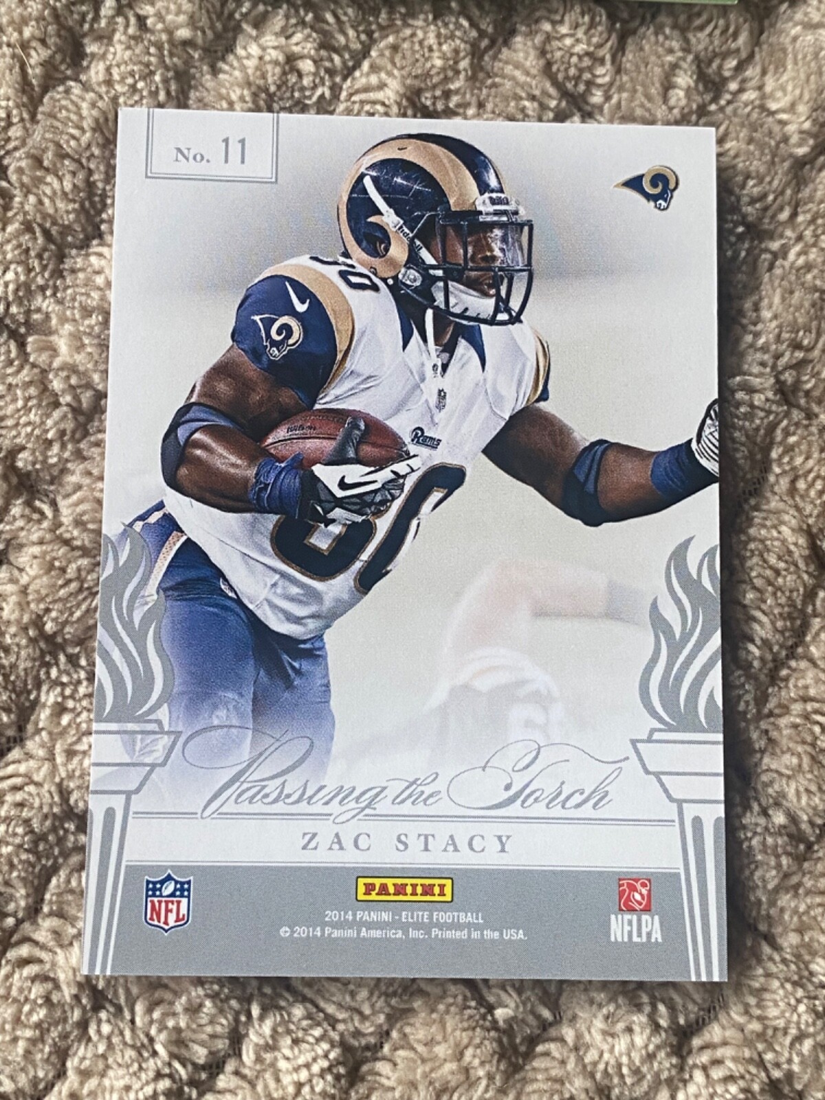 2014 Elite Passing the Torch Silver #11 Marshall Faulk/Zac Stacy Rams ...