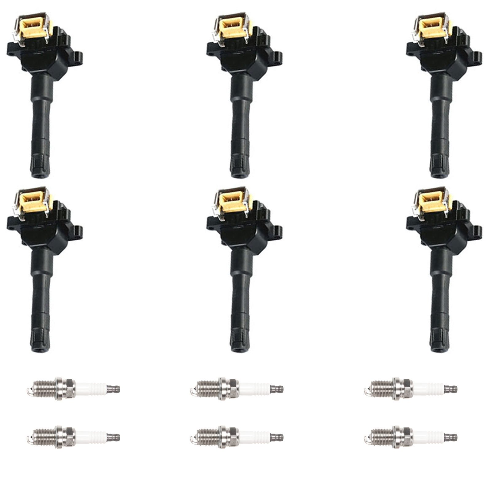 Spark Plug + High Performance Ignition Coil Set For 91-95 BMW 320i ...