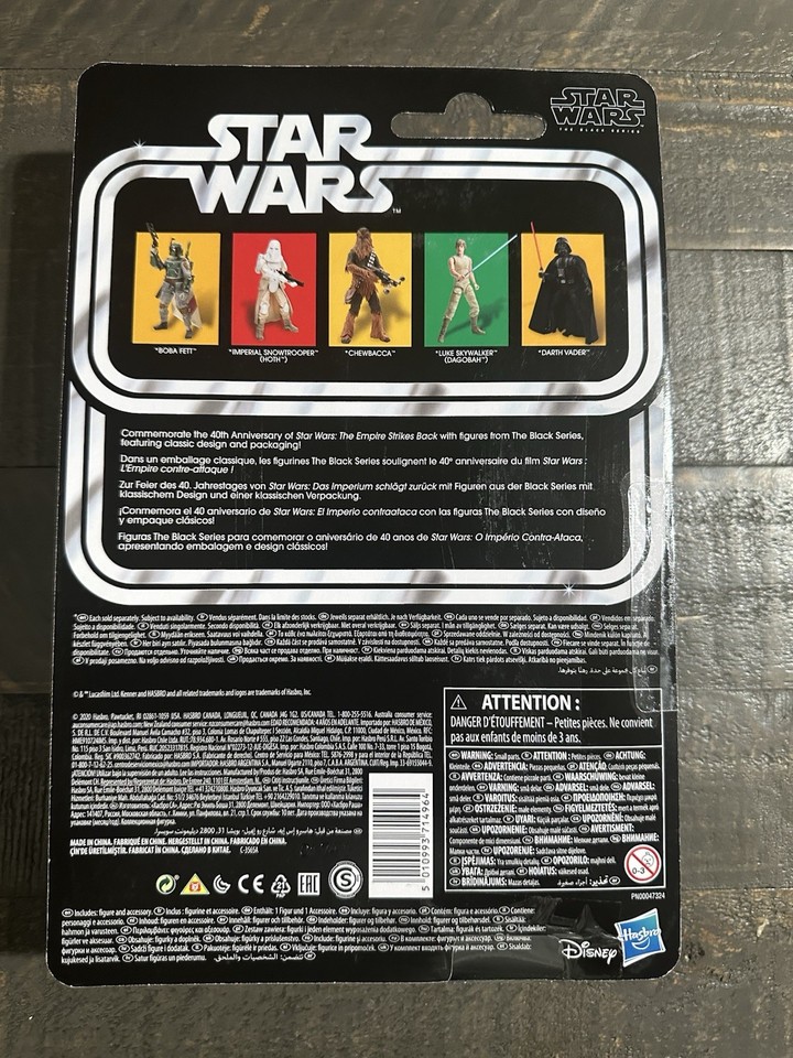 Hasbro Star Wars Darth Vader Figure 6 Empire Strikes Back Kenner 40th ...