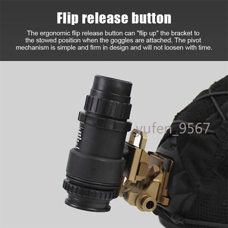 PVS15/18 Night Vision Goggle Mount for L4G24 NVG Metal Helmet Mount ...