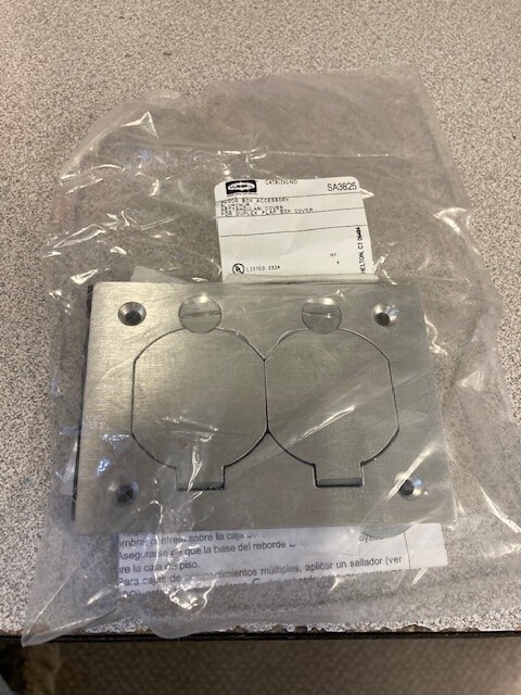 Hubbell SA3825 Electric Floor Box - Silver for sale online | eBay