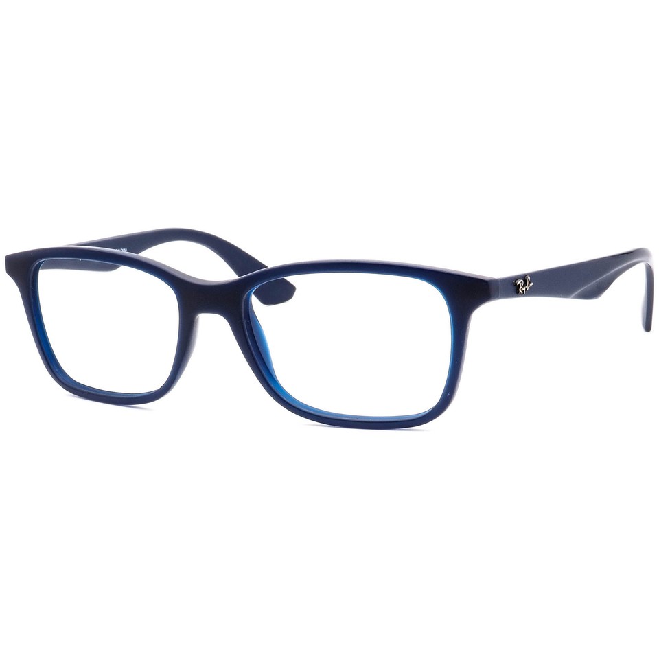 Ray-Ban Eyeglasses RB 7047 5450 Matte Blue Square Frame 54[]17 140 | eBay