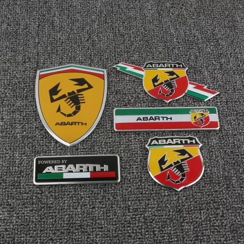 1Pcs 3D Metal Scorpio ABARTH Emblem Sticker Car Body Rear Trunk Badge ...