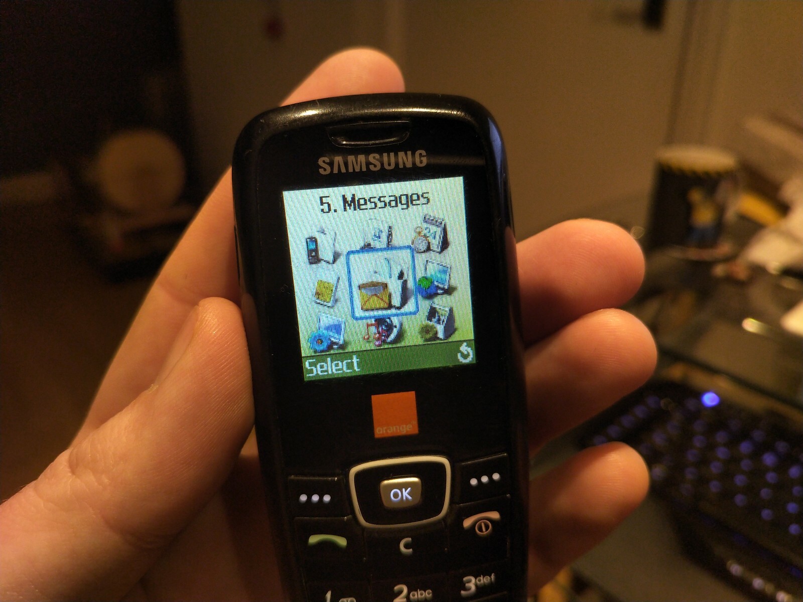 Samsung SGH C120 Black (Unlocked) Mobile Phone vintage simple basic ...