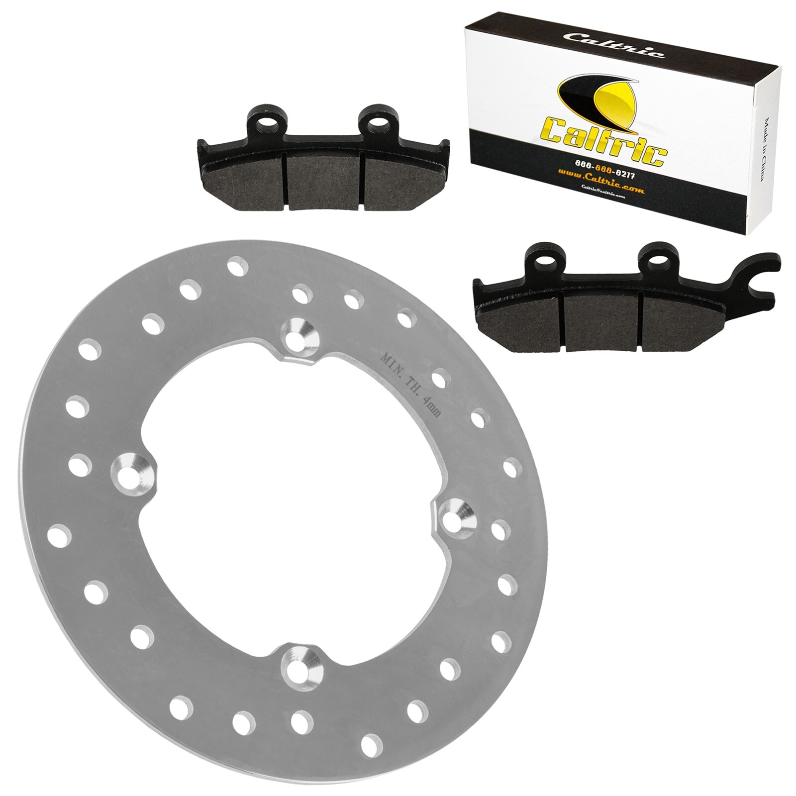 Front/L Brake Disc with Brake Pads for Can-Am Maverick 1000R 2014-2015 ...