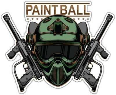 Paintball Gun Sniper Rifle Sport Car Bumper Window Sticker Decal 5"X4 ...