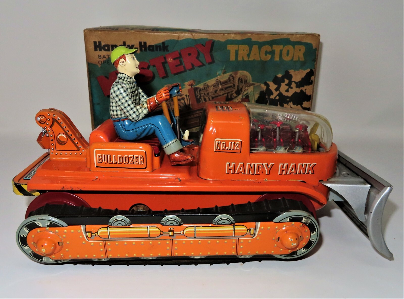 RARE 1950s Handy-Hank Mystery Tank Battery Operated Toy made in Japan ...