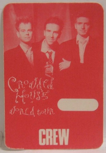 CROWDED HOUSE - VINTAGE ORIGINAL CONCERT TOUR CLOTH BACKSTAGE PASS | eBay
