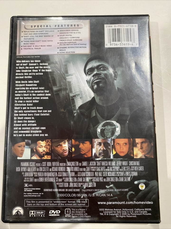 Samuel L. Jackson is John Shaft! 2000 Action Comedy - Shaft (DVD ...