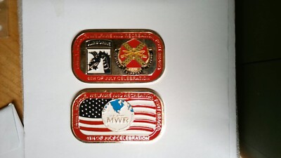 CHALLENGE COIN 18TH AIRBORNE CORPS 4TH OF JULY CELEBRATION MWR FT BRAGG ...