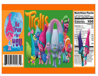 30 Piece Trolls Snack Pack - Chips, Candy Bar & Water Bottle | eBay