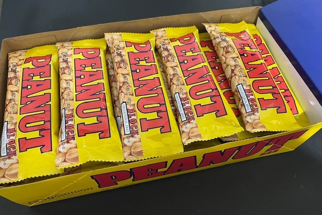 12 x- Old Dominion/Mascot Peanut Block Bars Candy- Classic Sweet ...